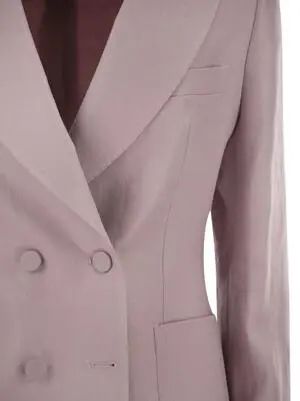 Tagliatore Double-breasted Linen Blazer
