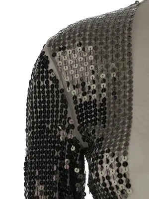 Rick Owens Sequin-embellished Top - Silver