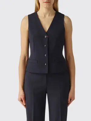 Max Mara Single-breasted Vest - Blue