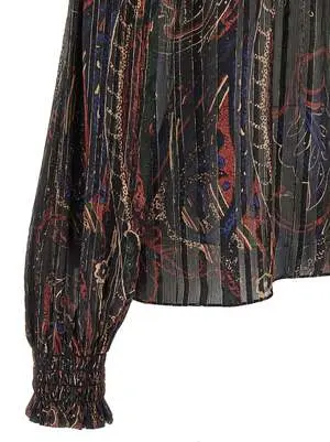 Saint Laurent Silk Paisley Blouse