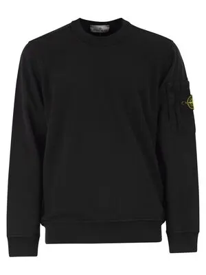 Stone Island Cotton Sweatshirt - Black