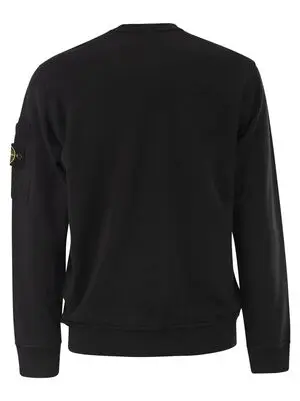 Stone Island Cotton Sweatshirt - Black