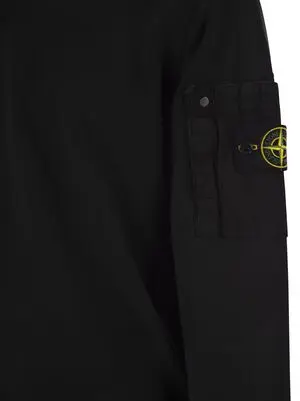 Stone Island Cotton Sweatshirt - Black