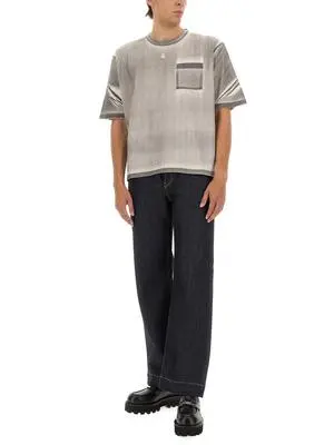 Alexander McQueen Wide Leg Jeans - Blue