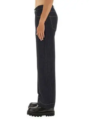 Alexander McQueen Wide Leg Jeans - Blue