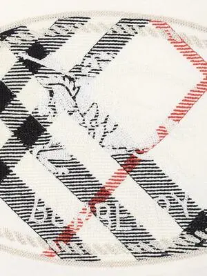 Burberry Knight Check Print Cotton T-shirt