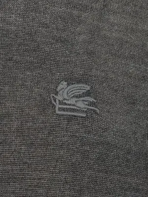 Etro Wool And Silk Polo Shirt