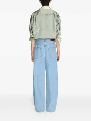 Dries Van Noten Pleated Jeans - Blue