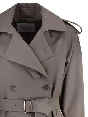 Max Mara Mxscacio Short Cotton Trench Coat