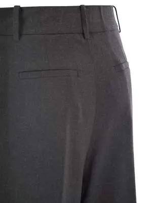Herno Mélange Yarn-dyed Flannel Trousers - Multicolor