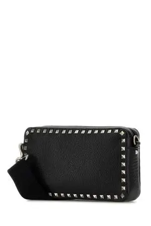Valentino Garavani Rockstud Leather Crossbody Bag - Black