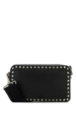 Valentino Garavani Rockstud Leather Crossbody Bag - Black