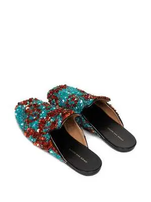 Dries Van Noten Sequined Slippers