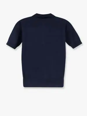Max Mara Smmpomposa Cotton, Silk And Cashmere Polo Shirt - Blue