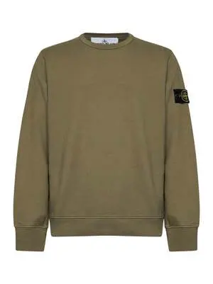 Stone Island Military Green Organic Stretch Cotton Crewneck Sweatshirt - Multicolor