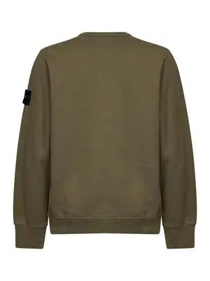 Stone Island Military Green Organic Stretch Cotton Crewneck Sweatshirt - Multicolor