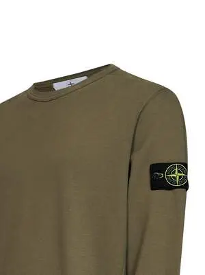 Stone Island Organic Stretch Cotton Crewneck Sweatshirt - Multicolor