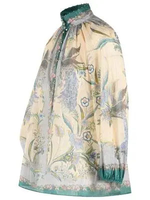 Zimmermann Indra Billow' Cotton Blend Blouse