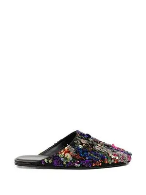 Dries Van Noten Embellished Mule - Multicolor