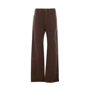 Brunello Cucinelli Denim Contemporary Loose Pants - Brown