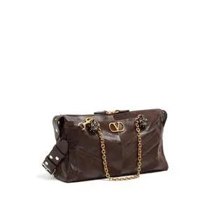 Valentino Garavani Panthea Medium Shoulder Bag - Brown