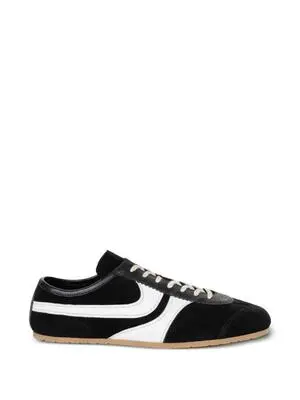 Dries Van Noten Sneakers With Suede Inserts - Black