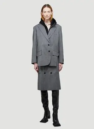 Vetements Tailored Pencil Skirt - Gray