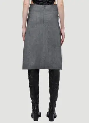 Vetements Tailored Pencil Skirt - Gray