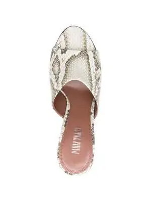 Paris Texas Nina Snakeskin Sandals