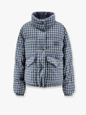 Miu Miu Reversible Madras Flannel Down Jacket