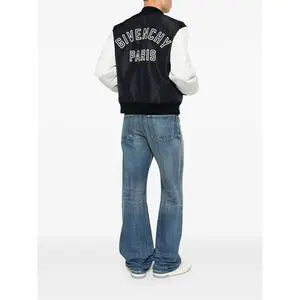 Givenchy Embroidered Bomber Jacket - Black
