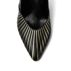 Versace Leather Pumps - Black