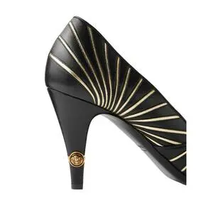 Versace Leather Pumps - Black