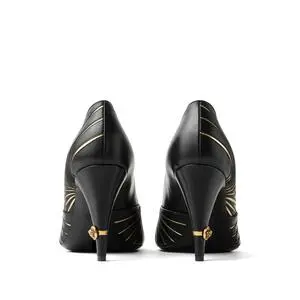 Versace Leather Pumps - Black