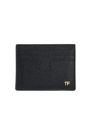 TOM FORD Leather Cardholder - Black
