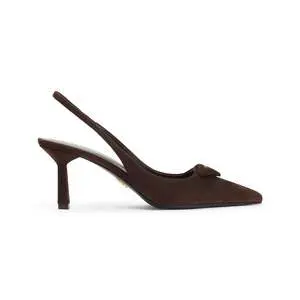 Prada Suede Leather Pumps - Brown