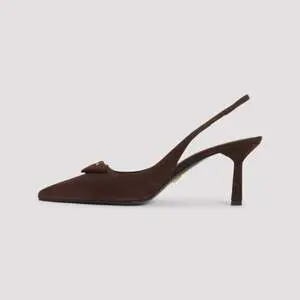 Prada Suede Leather Pumps - Brown