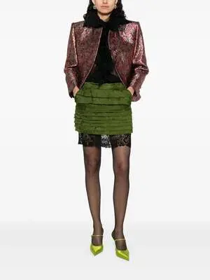 Saint Laurent Jacquard Miniskirt
