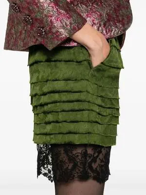 Saint Laurent Jacquard Miniskirt