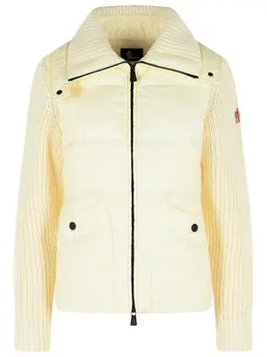 Moncler Padded Wool Cardigan - Cream