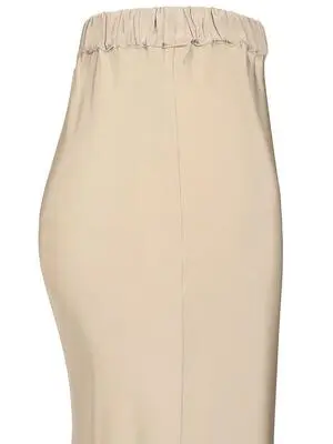 Max Mara Long Silk Skirt - Cream