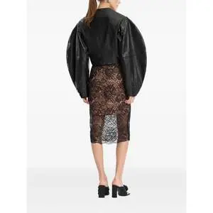 ROTATE BY BIRGER CHRISTENSEN Leather Jacket - Black