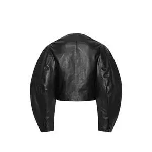 ROTATE BY BIRGER CHRISTENSEN Leather Jacket - Black