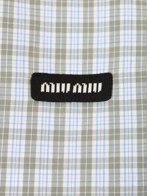 Miu Miu Checked Poplin Shirt