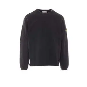 Stone Island Logo Sweater - Black
