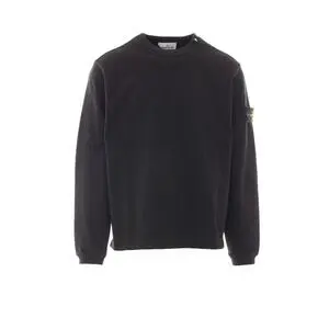 Stone Island Logo Sweater - Black