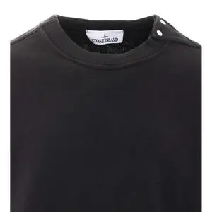 Stone Island Logo Sweater - Black