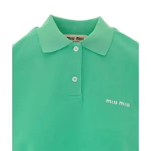 Miu Miu Logo Polo - Green