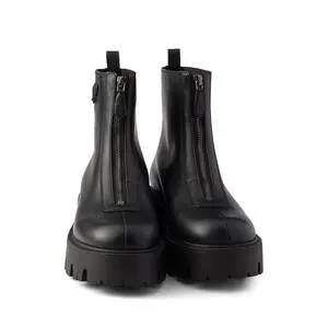 Prada Leather Lug Sole Booties