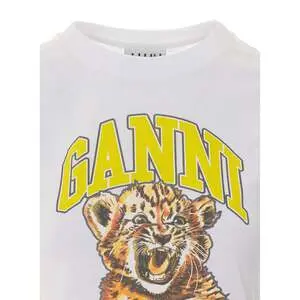 GANNI T-shirt With Tiger